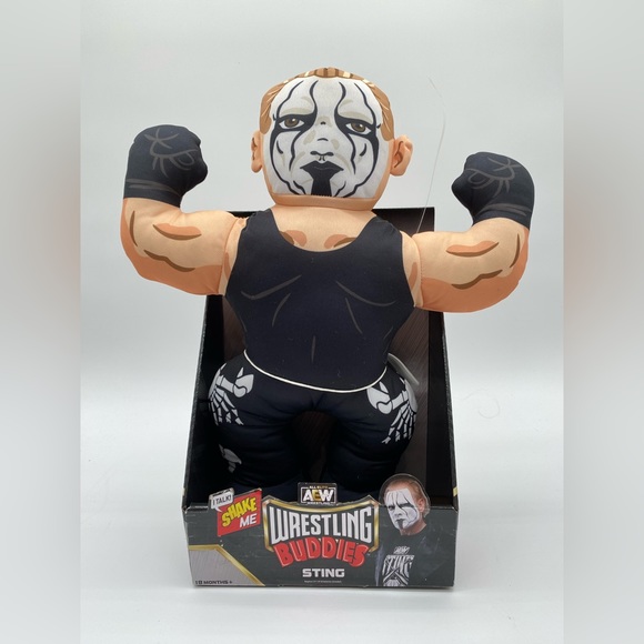 WWE | Toys | New Aew Wrestling Buddies Sting 2 Talking Plush Buddy Wwe ...